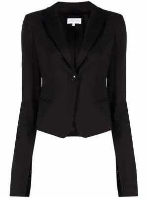 Patrizia Pepe Single-breasted Blazer With Slit Sleeves
