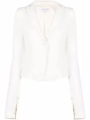 Patrizia Pepe Single-breasted Blazer - White