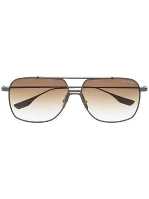 Dita Alkamx Pilot-frame Sunglasses - Grey