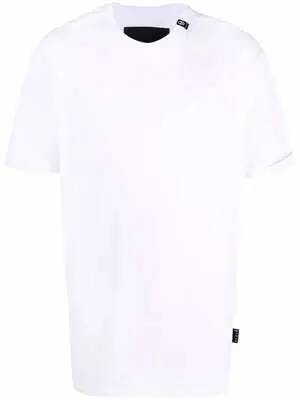 Philipp Plein Logo-embroidered Cotton T-shirt - White