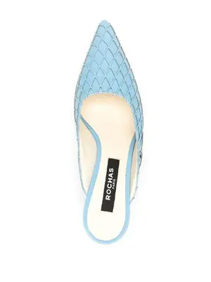 Rochas Laser-cut Mules