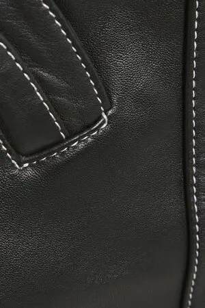 Maje Janaille Leather Mini Skirt