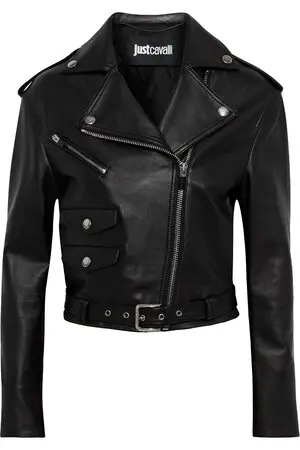 Roberto Cavalli Leather Biker Jacket
