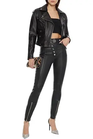 Roberto Cavalli Leather Biker Jacket