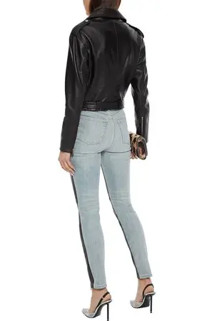 Roberto Cavalli Leather Biker Jacket