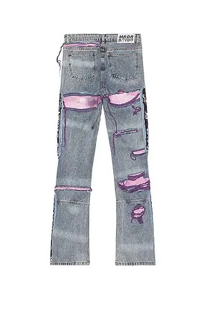 WHO DECIDES WAR Violet Fusion Denim In Blue