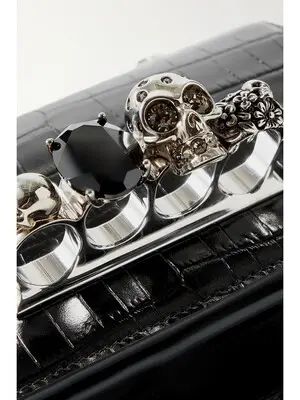 Alexander McQueen Jewelled Satchel - Black