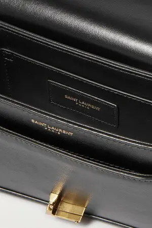 Saint Laurent Solferino Small Woven Leather Shoulder Bag