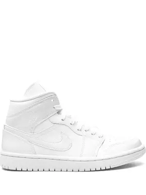 JORDAN Air 1 Mid Triple Sneakers - White