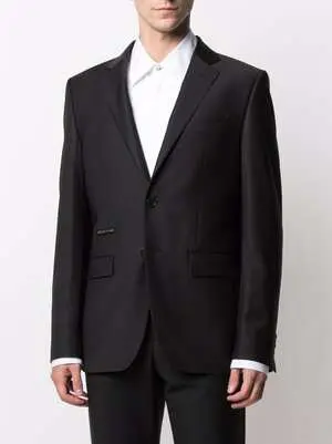 Philipp Plein Crystal Skull Single-breasted Blazer