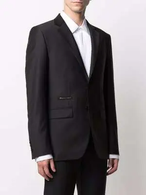 Philipp Plein Crystal Skull Single-breasted Blazer
