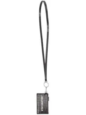 Balenciaga Lanyard Zip Pouch Wallet