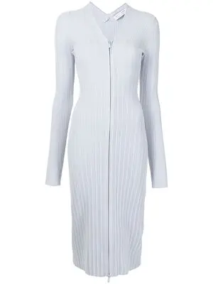 Proenza Schouler White Label Ribbed Knitted Cardigan Dress