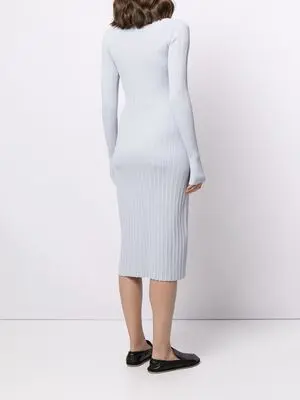 Proenza Schouler White Label Ribbed Knitted Cardigan Dress