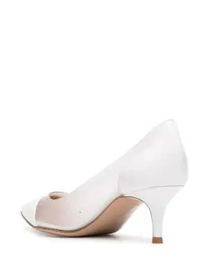 GIANVITO ROSSI Plexi 55mm Leather Pumps