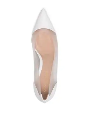 GIANVITO ROSSI Plexi 55mm Leather Pumps