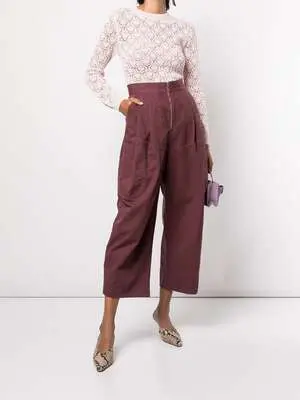 Rachel Comey Bandini Cropped Wide-leg Trousers