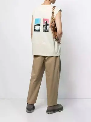JUUN.J Graphic-print Cotton Vest