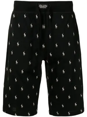 Polo Ralph Lauren Polo Pony-print Track Shorts - Black