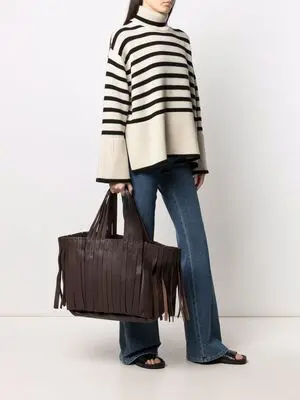 Valentino Garavani Fringed Tote Bag