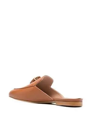 SCAROSSO Giorgina Tasseled Mules - Brown