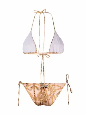 Philipp Plein New Baroque Triangle Bikini - Neutrals