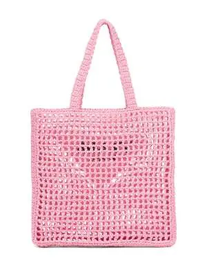 Prada Woven Raffia Tote Bag