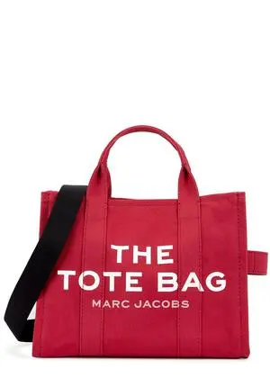 Marc Jacobs The Traveler Small Raspberry Canvas Tote