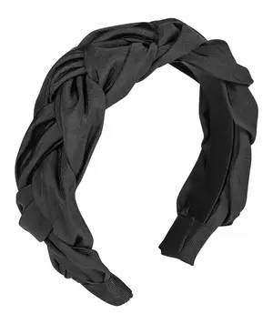 JENNIFER BEHR Lorelei Braided Silk-faille Headband