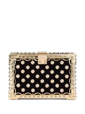 Dolce & Gabbana Bejewelled Top Handle Bag - Gold