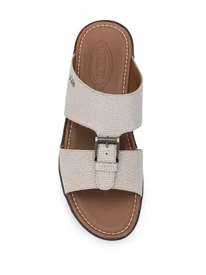 TOD'S Buckled Cut-out Sandals - Grey