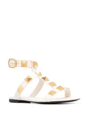 Valentino Garavani Roman Stud Flat Leather Sandals