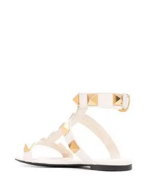 Valentino Garavani Roman Stud Flat Leather Sandals