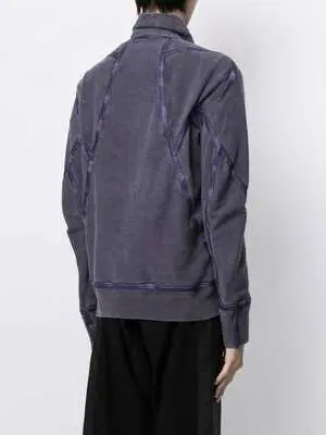 ISAAC SELLAM EXPERIENCE Funnel Neck Leather Jacket