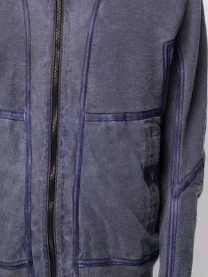 ISAAC SELLAM EXPERIENCE Funnel Neck Leather Jacket