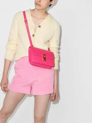 Saint Laurent Carré Leather Shoulder Bag