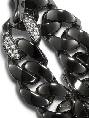 Shay 18k Gold Diamond Chain Ring - Black