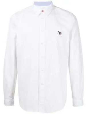 Paul Smith Zebra-patch Organic-cotton Shirt