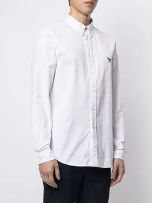 Paul Smith Zebra-patch Organic-cotton Shirt
