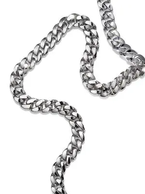 Shay 18k White Gold Flat Link Chain Necklace