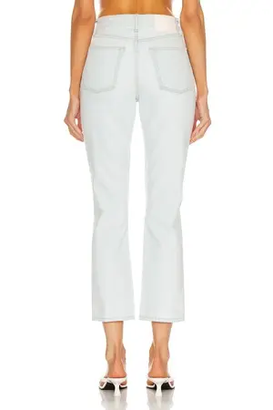 GRLFRND Karolina High-rise Straight Crop Jeans