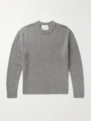 FRAME Cashmere Crewneck Sweater - Gray