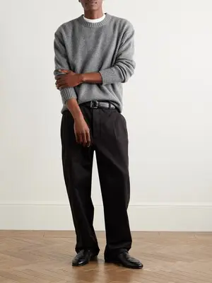 FRAME Cashmere Crewneck Sweater - Gray