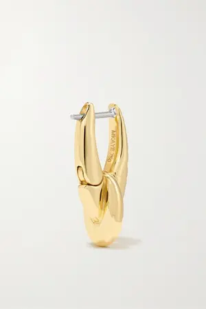 Melissa Kaye Ada 18-karat Diamond Huggie Hoop Earrings