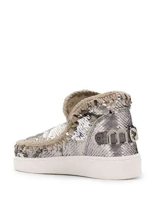 Mou Round Toe Sequin Eskimo Sneakers