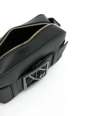 Armani Exchange Logo-plaque Crossbody Bag - Black