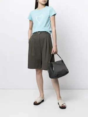 AGNES B. Detachable-strap Shoulder Bag - Grey