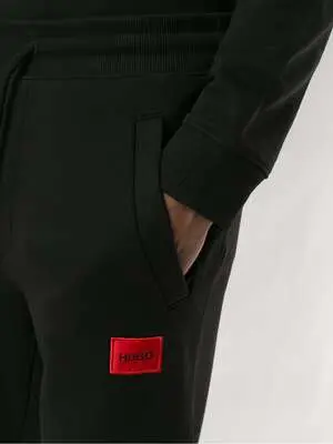 BOSS Logo-patch Cotton Track Pants