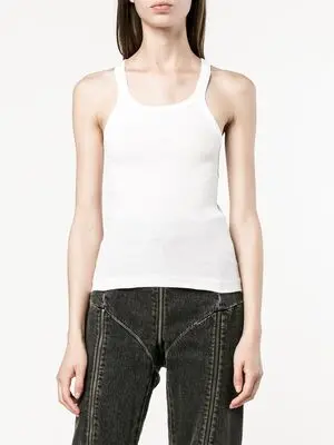 RE/DONE Ribbed Tank Top - White