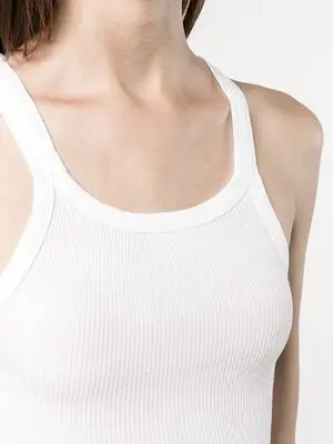 RE/DONE Ribbed Tank Top - White